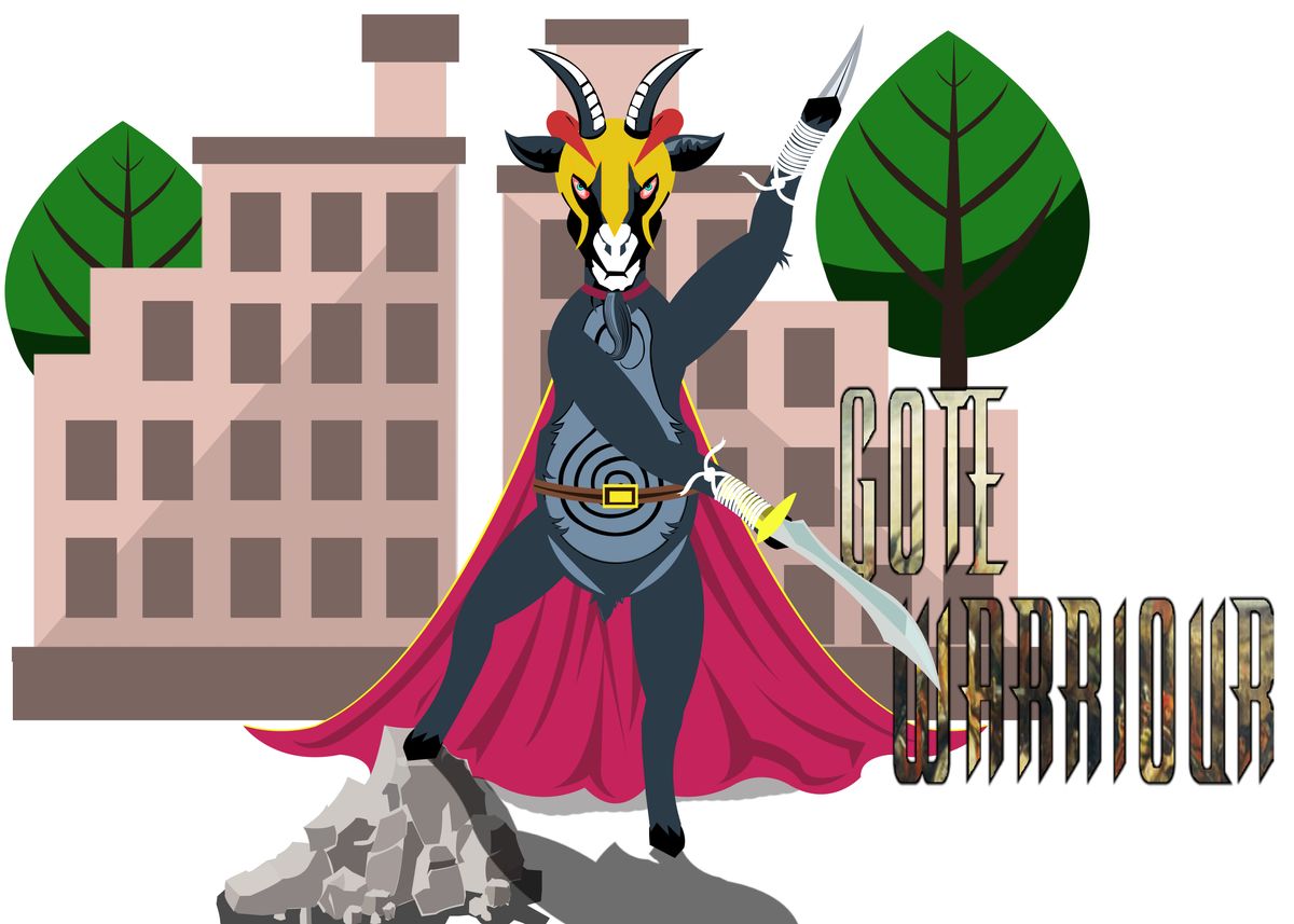 'gote warriour' Poster by Raj D | Displate