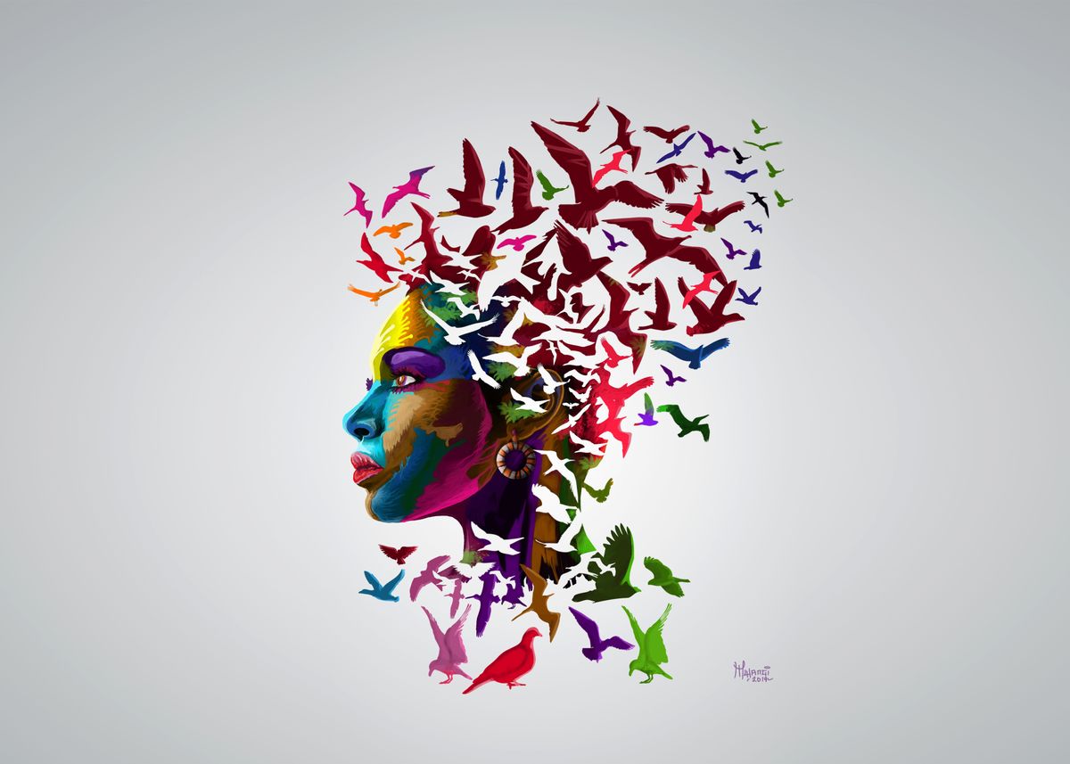 'Free Thinker' Poster by Anthony Mwangi | Displate