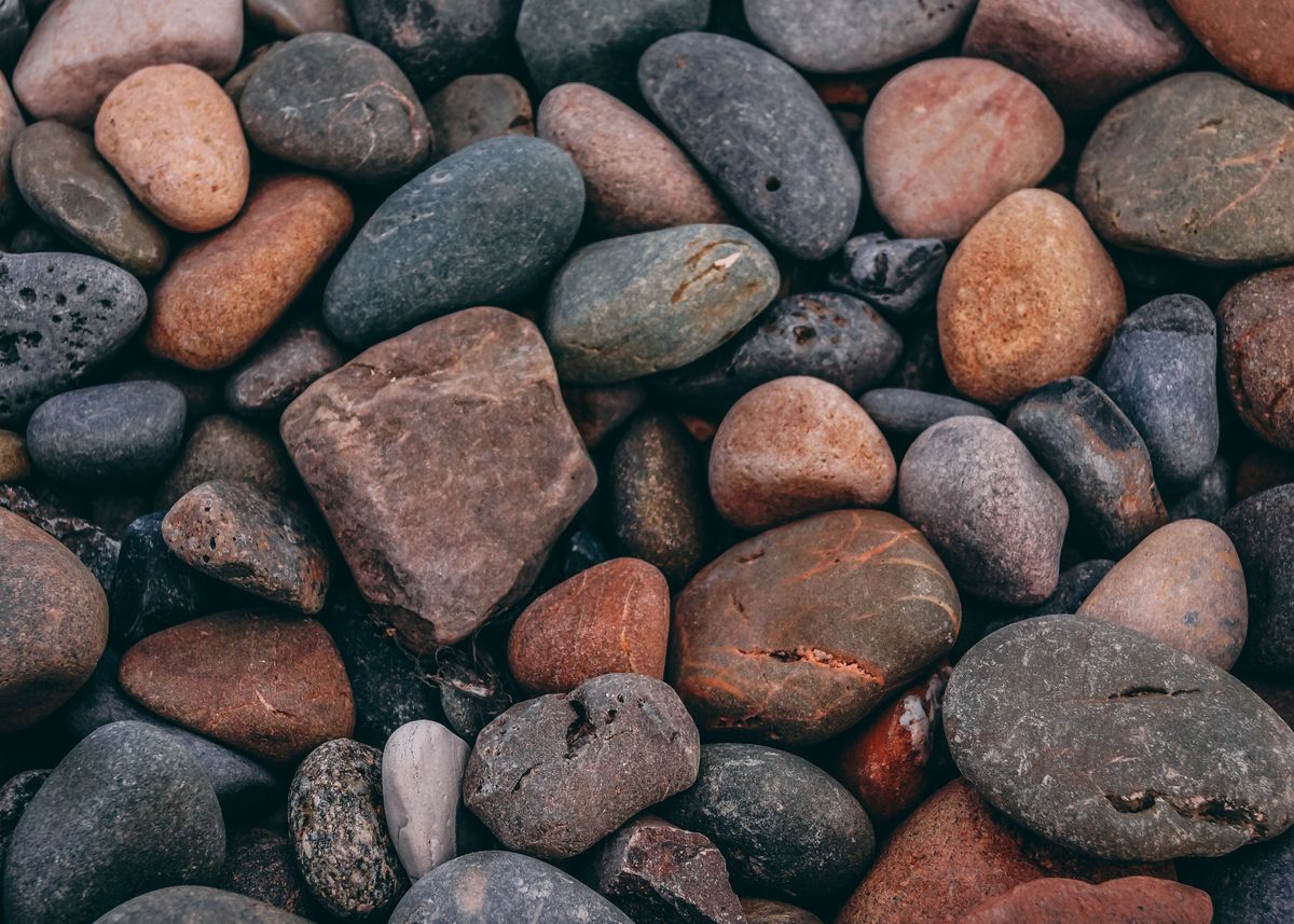 'Colorful Rocks' Poster, picture, metal print, paint by Nick Bormann ...