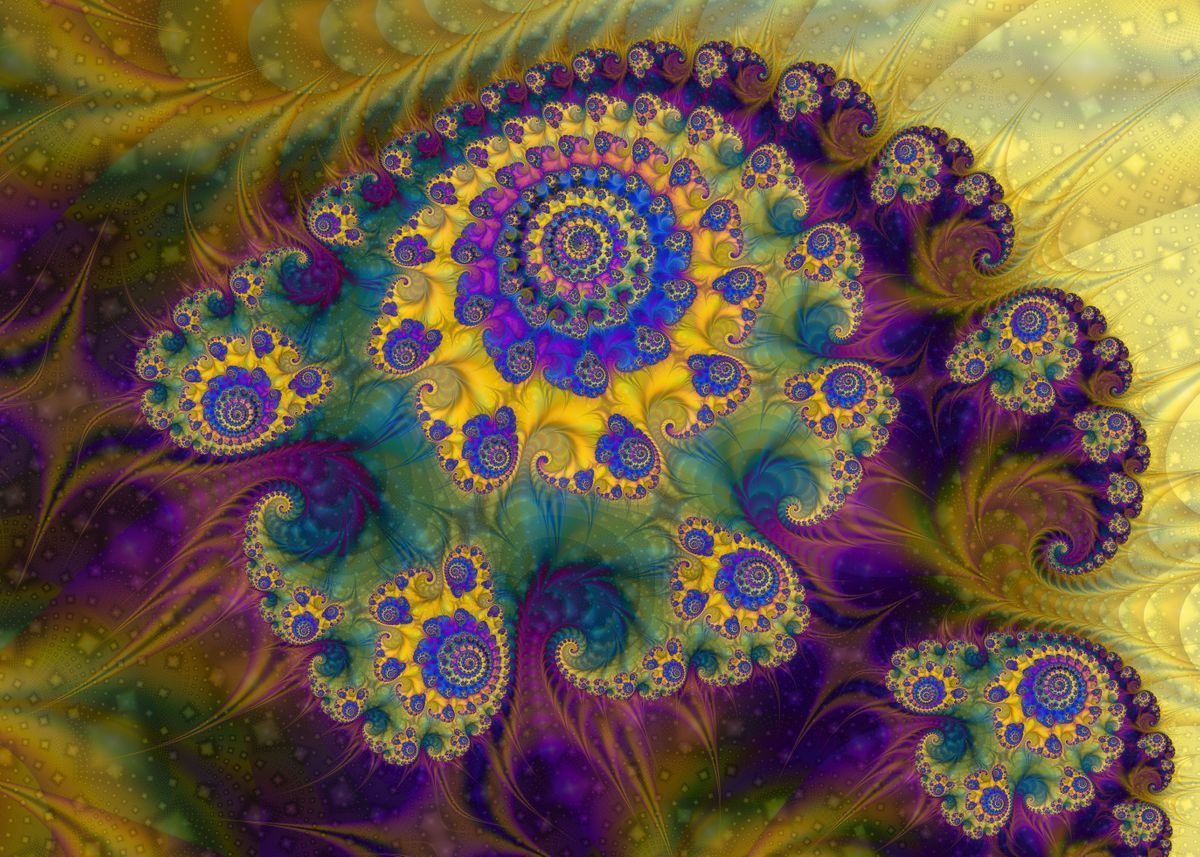 'Alien Deep Water Seashell' Poster, picture, metal print, paint by ...