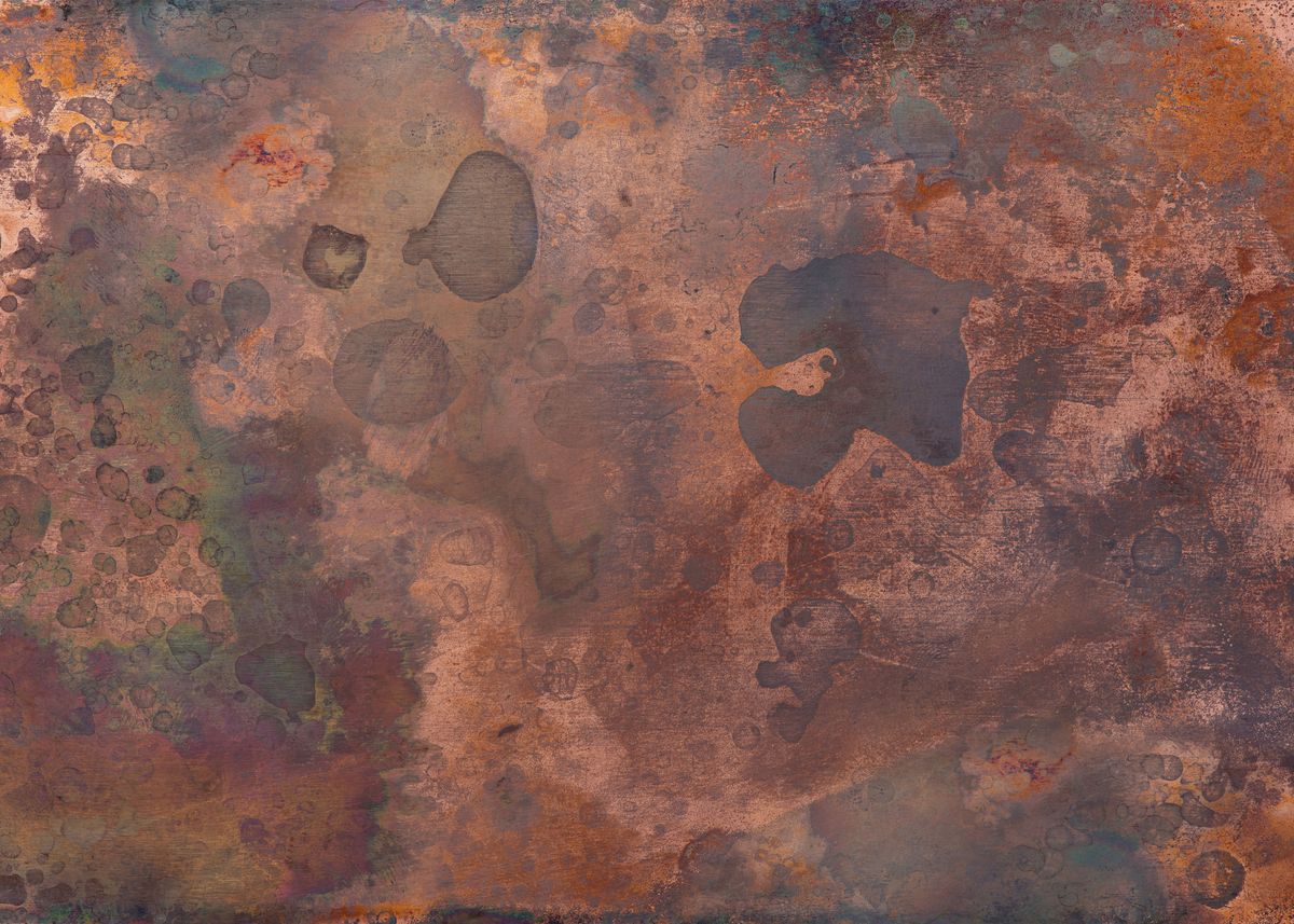 'Tarnished Copper' Poster, picture, metal print, paint by PIPA ...
