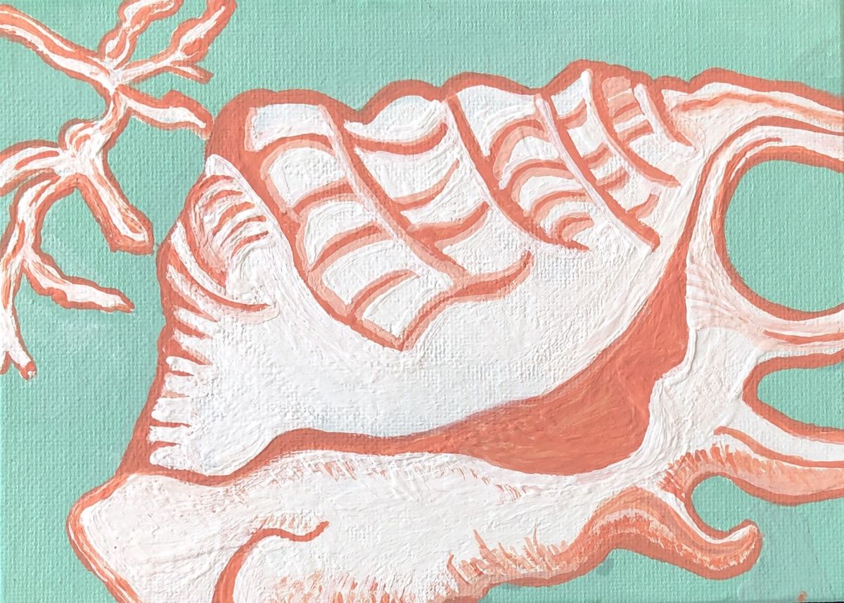 'Conch Shell' Poster, picture, metal print, paint by Ashton den Dekker ...