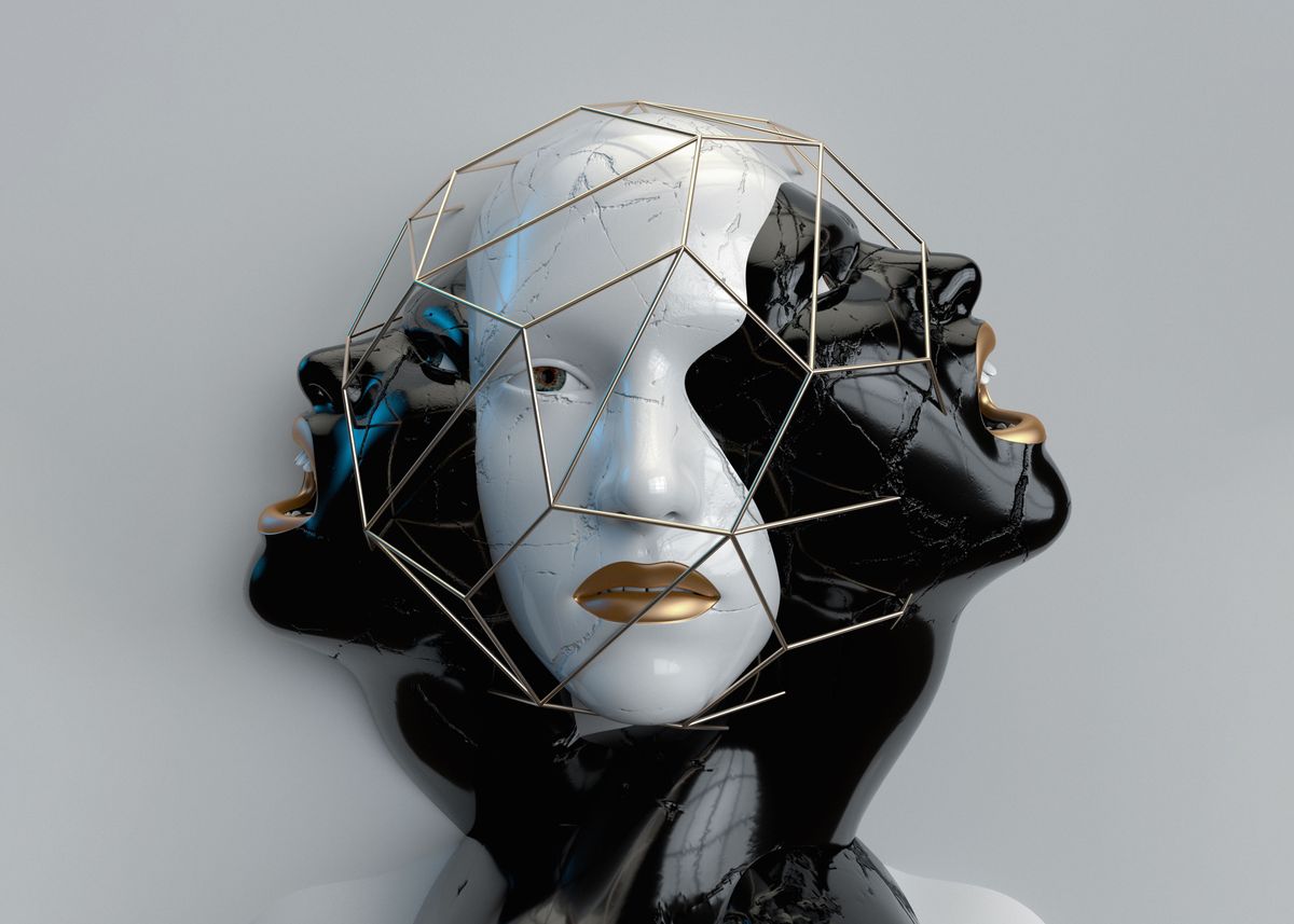 'Overwhelmed' Poster, picture, metal print, paint by Alice Boscolo ...