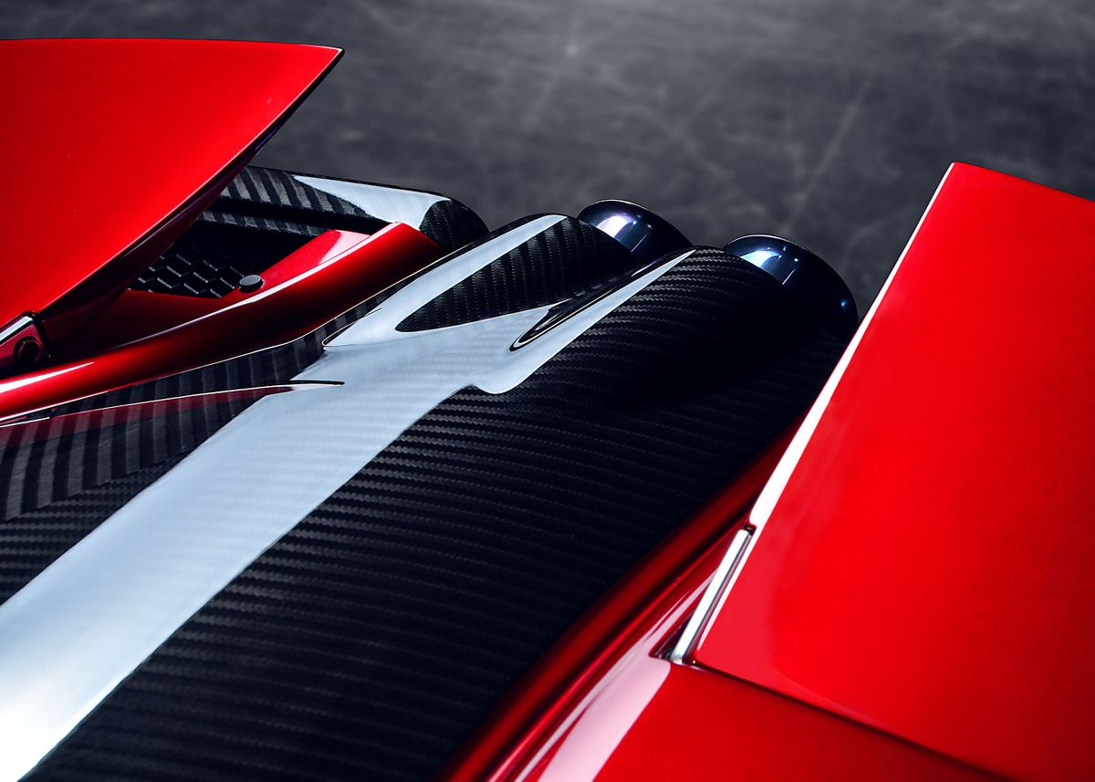 'Pagani Huayra Exhaust' Poster, picture, metal print, paint by Rollz ...