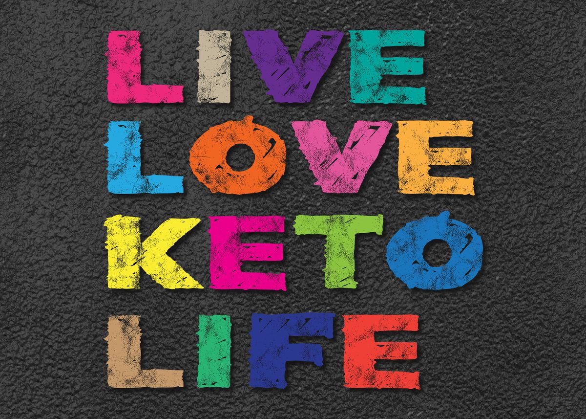 'Ketogenic Live Love Keto' Poster, picture, metal print, paint by ...