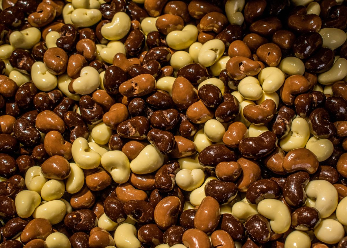'Chocolate covered cashews' Poster by Calum Burns | Displate