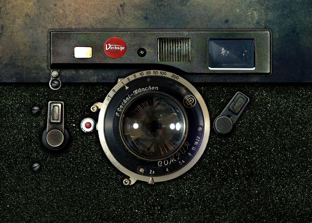 'Vintage Rust Camera' Poster, picture, metal print, paint by Lugu ...