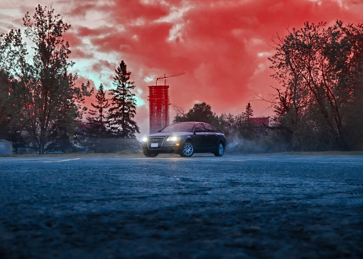 'Audi A6' Poster, picture, metal print, paint by Vuk | Displate