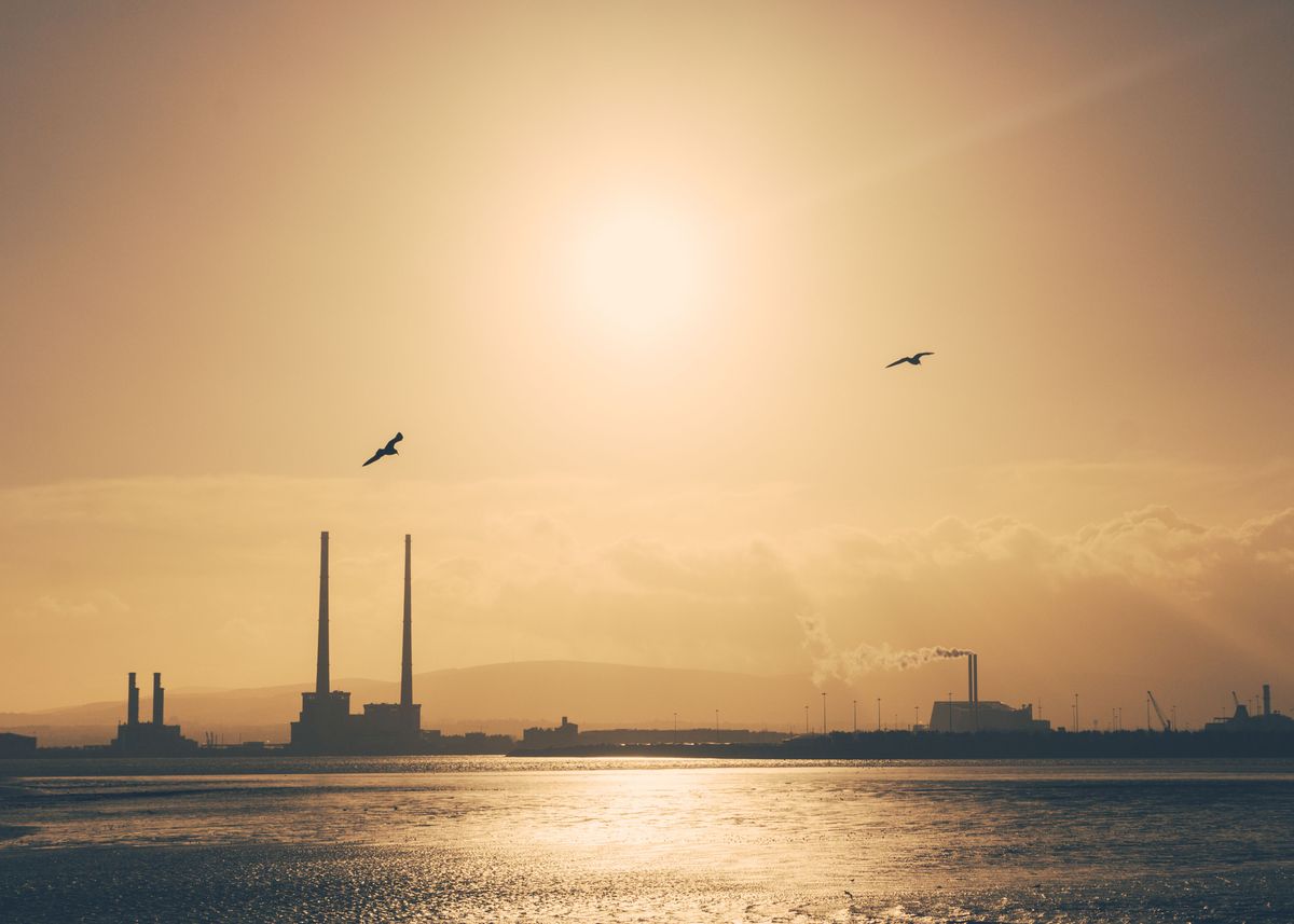 'Sunset Over Dublin Bay' Poster, picture, metal print, paint by Oisin ...