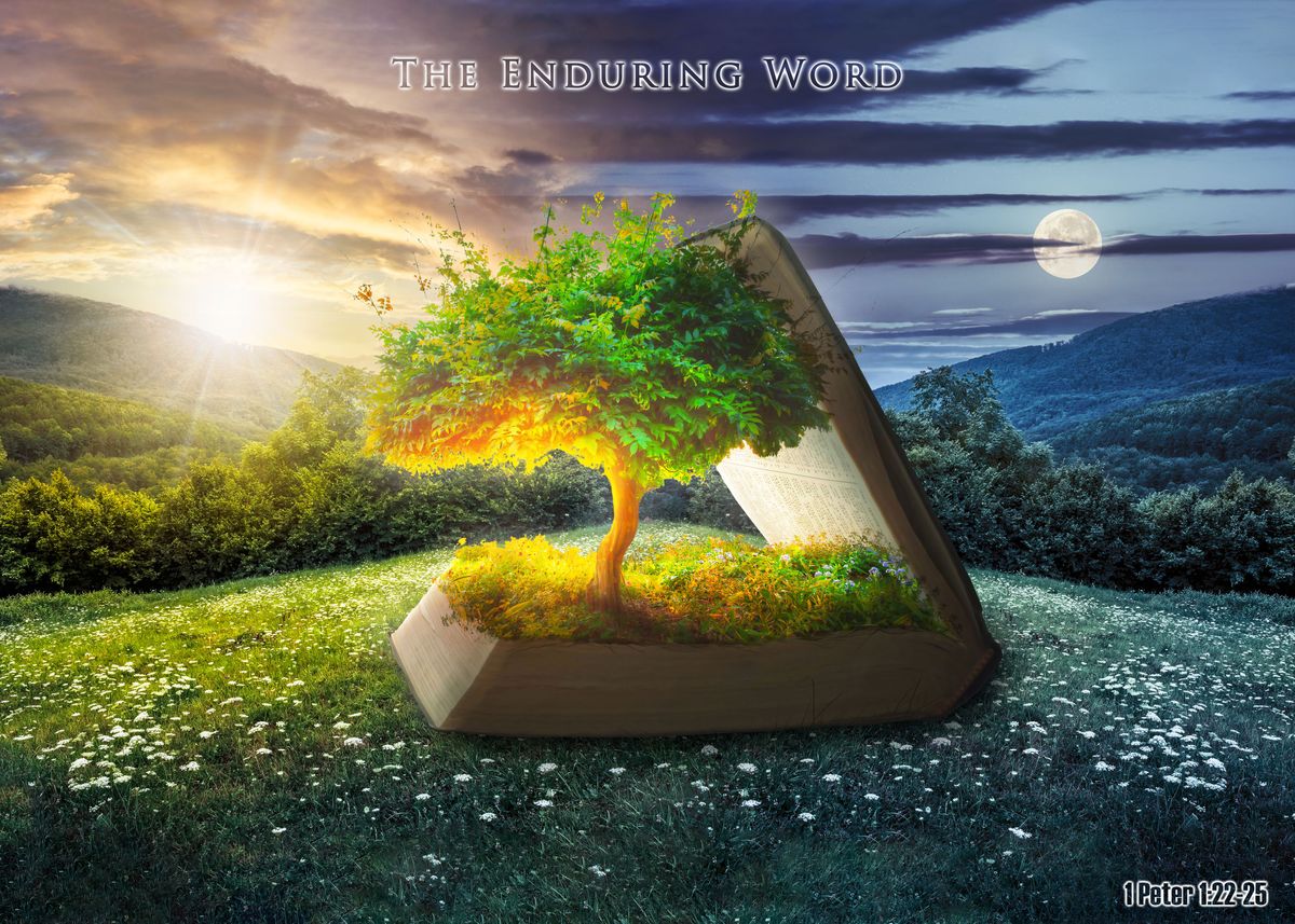 'The Enduring Word' Poster, picture, metal print, paint by Aaron Puett ...