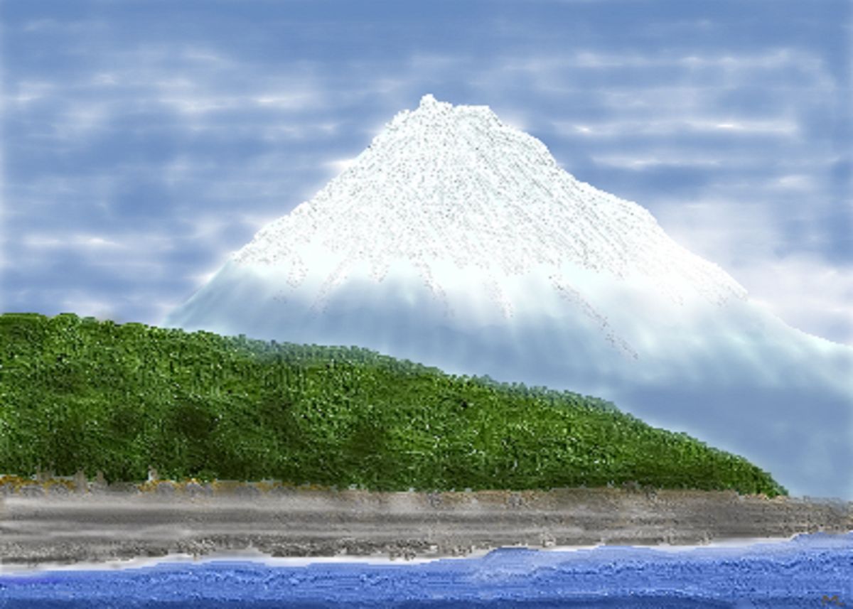 'Fujisan' Poster, picture, metal print, paint by RAREIN | Displate