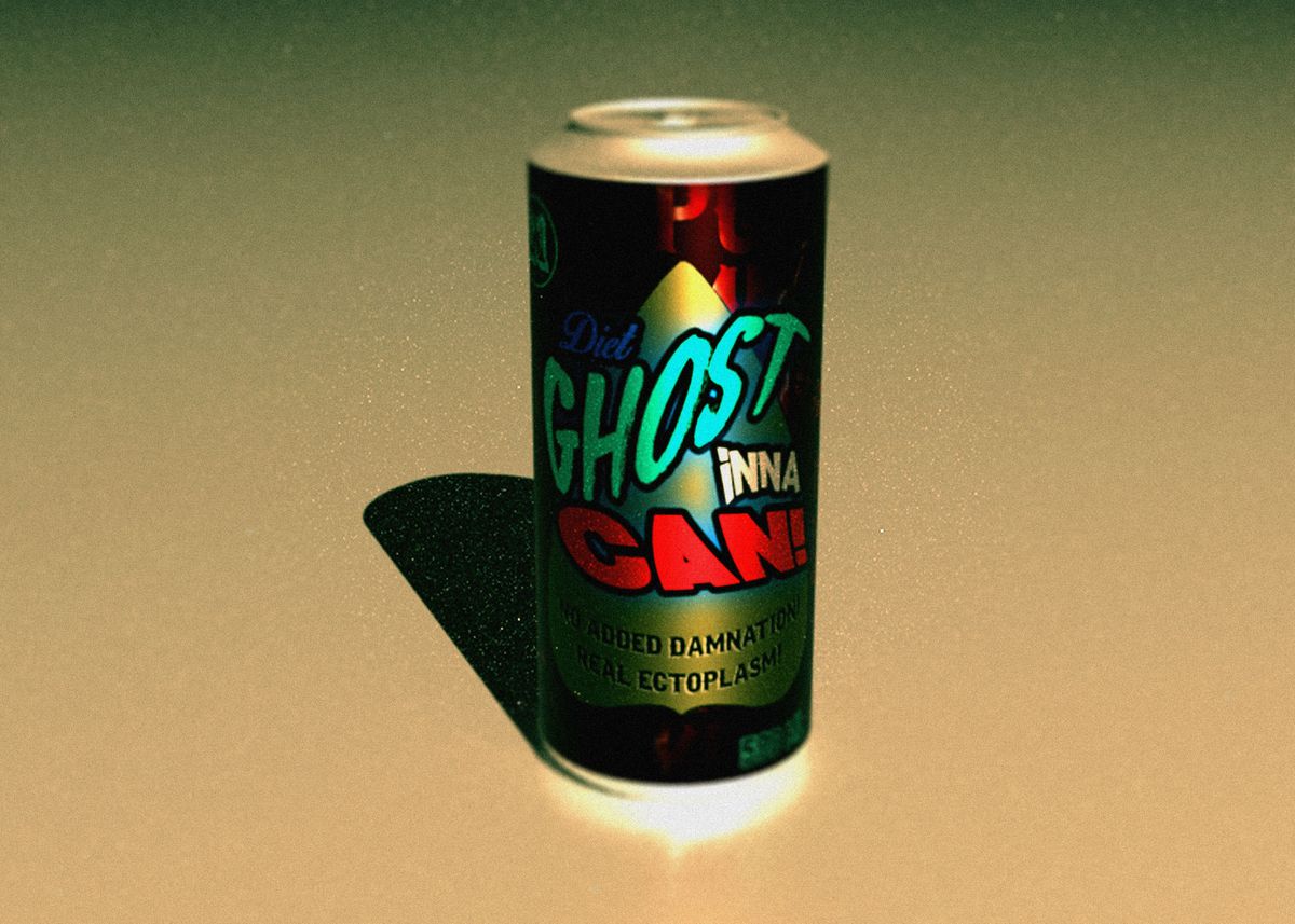 'Ghost Inna Can' Poster, picture, metal print, paint by ZOGGED33 Berry ...