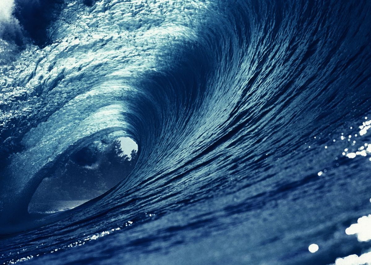 'salt wave' Poster, picture, metal print, paint by luigi diamanti ...