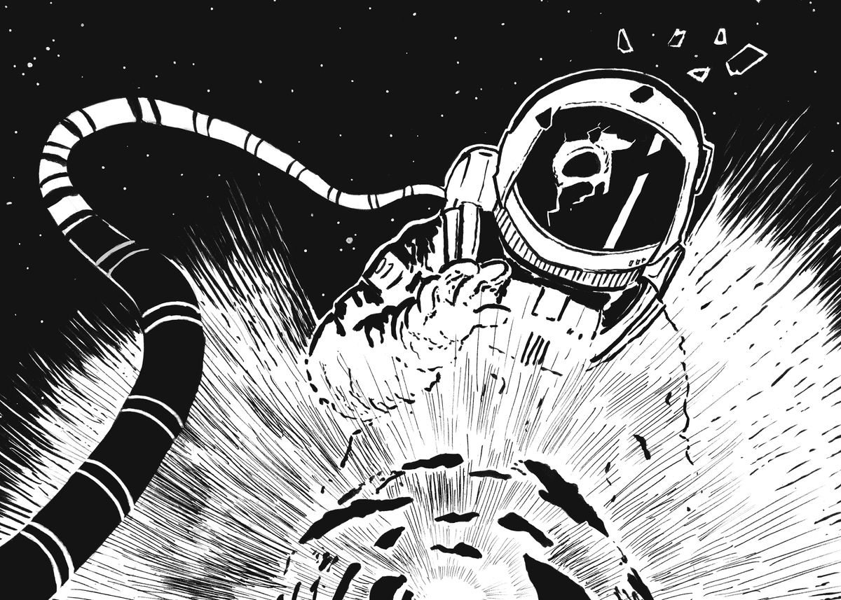 'Explode' Poster, picture, metal print, paint by Martine Redert | Displate