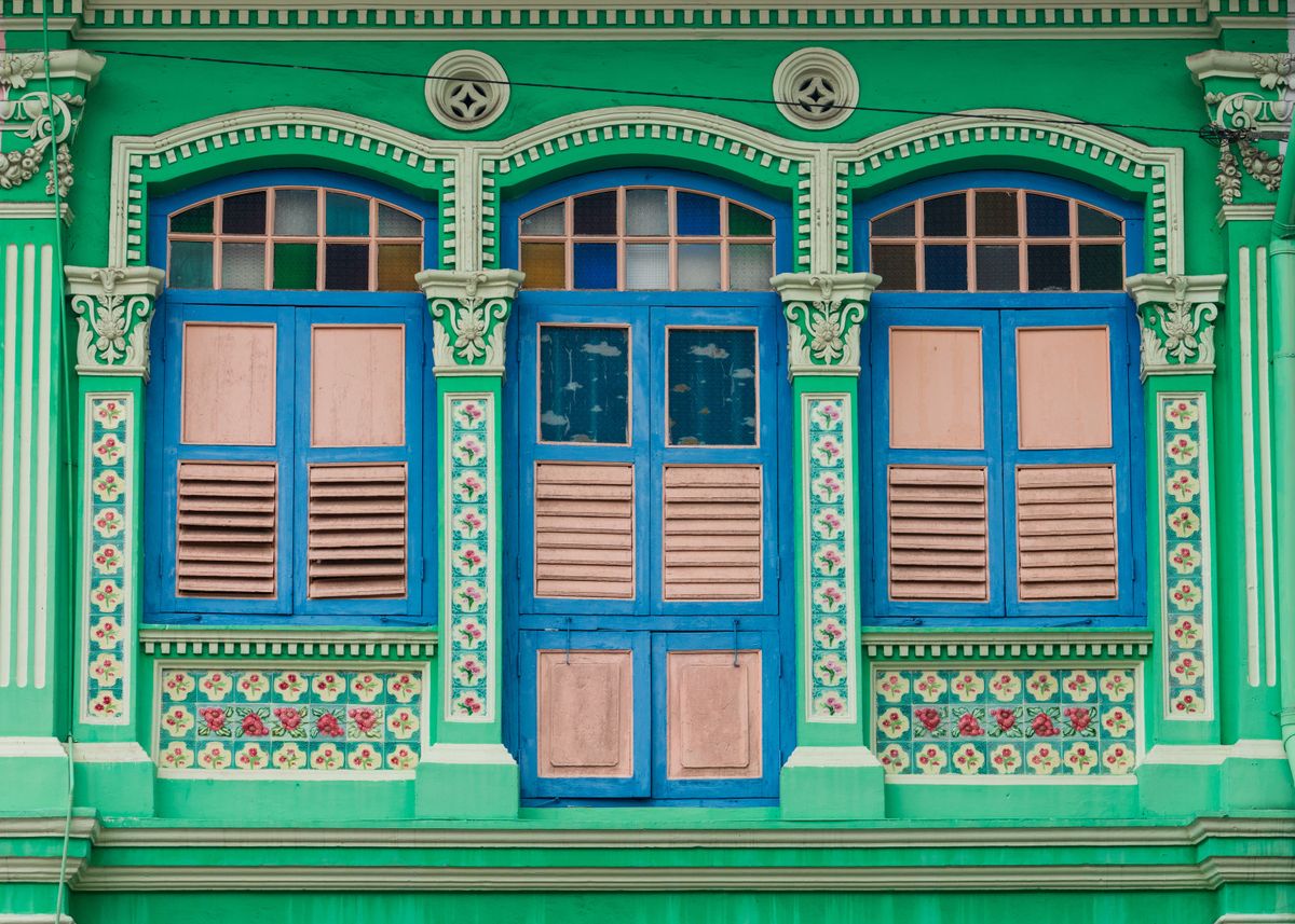 'Peranakan Shophouse' Poster, picture, metal print, paint by Travelling ...