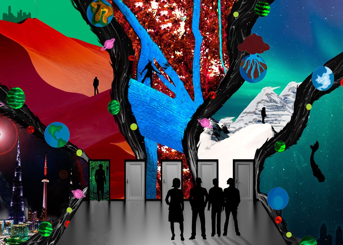 'Multiverses' Poster, picture, metal print, paint by Jayson Roldan ...
