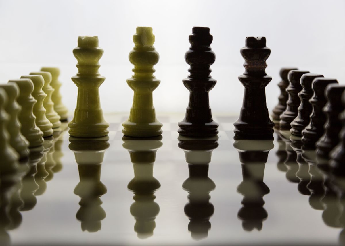 'Chess pieces' Poster by Giuseppe Cammino | Displate