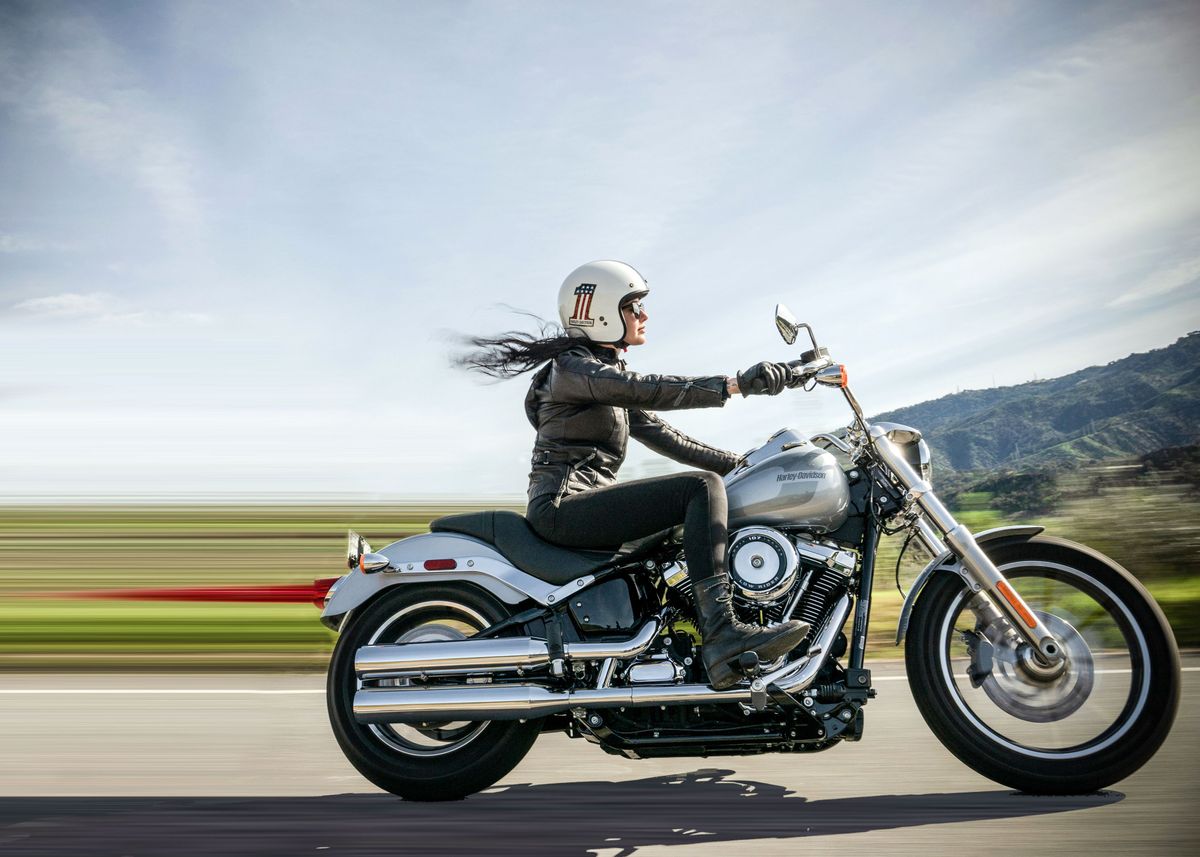 'Woman in Motorcycle ' Poster, picture, metal print, paint by yuriko ...