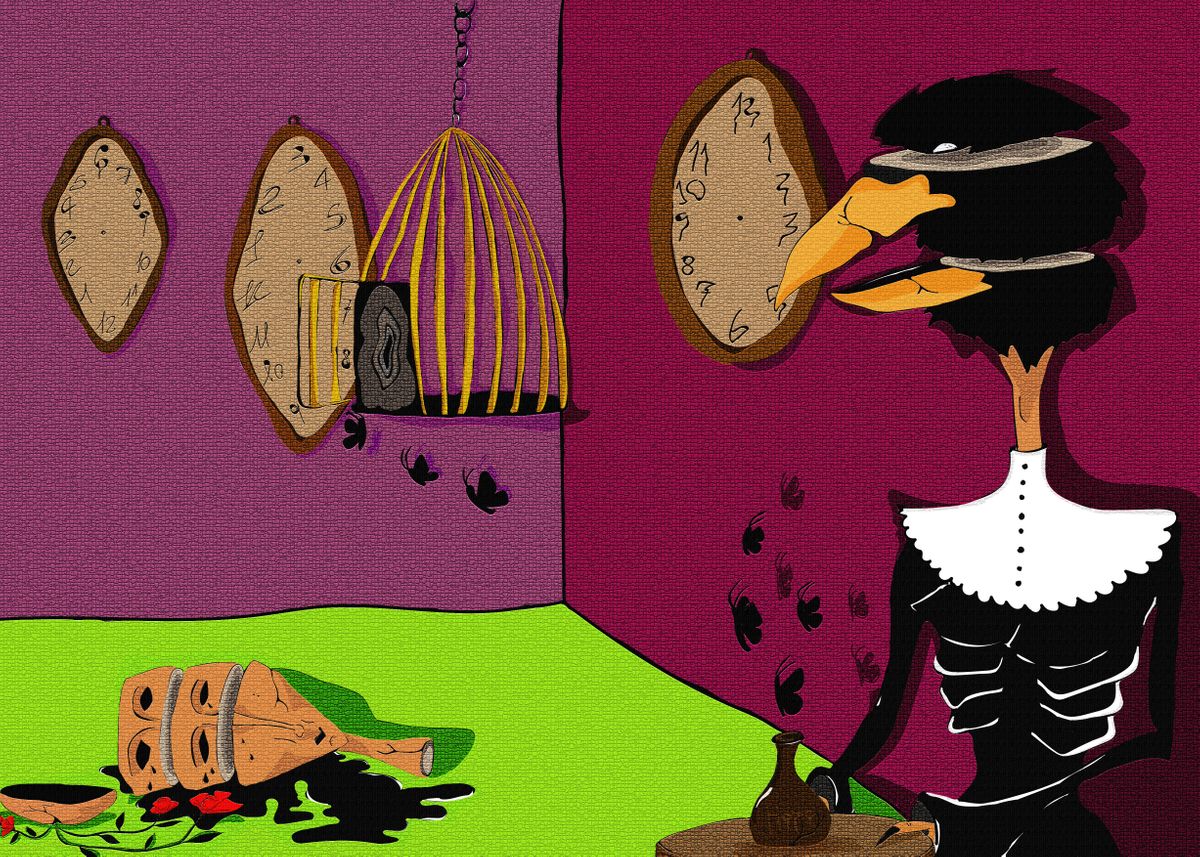 'hopeless' Poster, picture, metal print, paint by Mara Melis | Displate