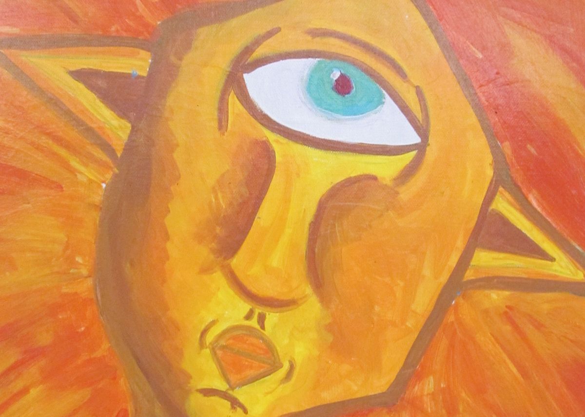 'Angular Woman ' Poster by Priestess Paints | Displate