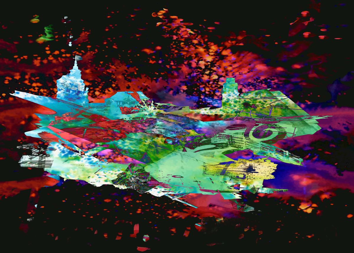 'Univers Graff' Poster by Surdu Andrei | Displate