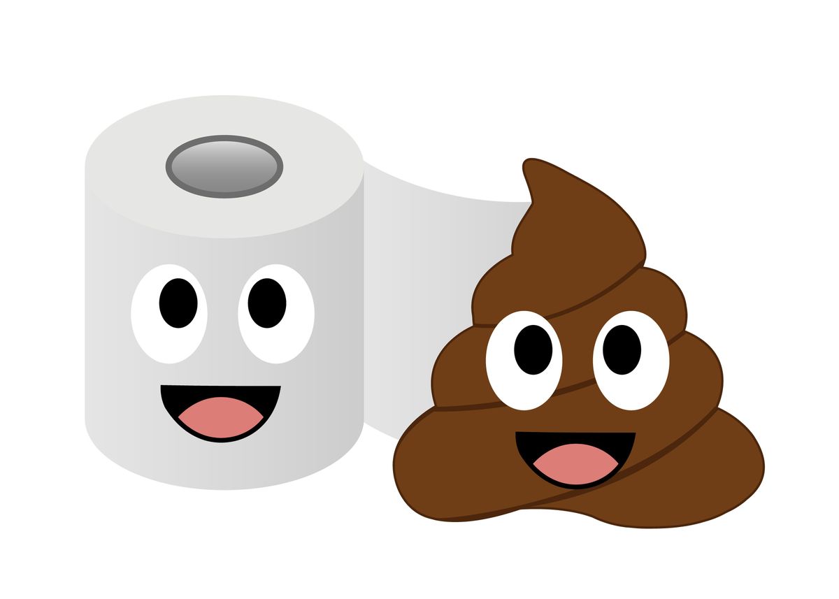 'Poop and toilet tissue ' Poster, picture, metal print, paint by ...