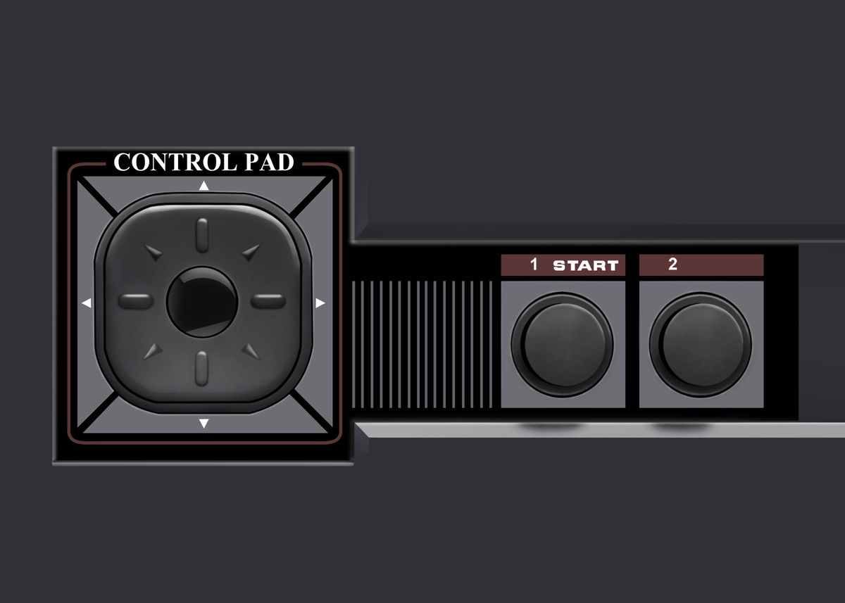 'Classic Control Pad' Poster, picture, metal print, paint by Lugu ...