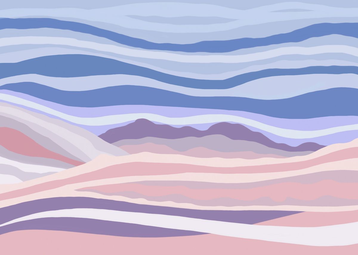 'Mountainscape Abstract Art' Poster by 88mountainscape | Displate