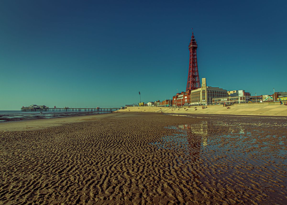 'Blackpool 2' Poster, picture, metal print, paint by John Gaisey | Displate