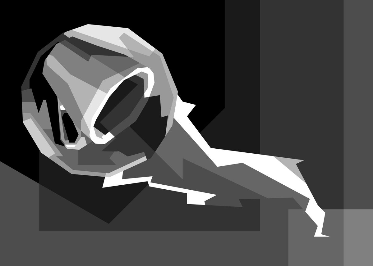 'glass grayscale' Poster, picture, metal print, paint by Rizky Dwi ...