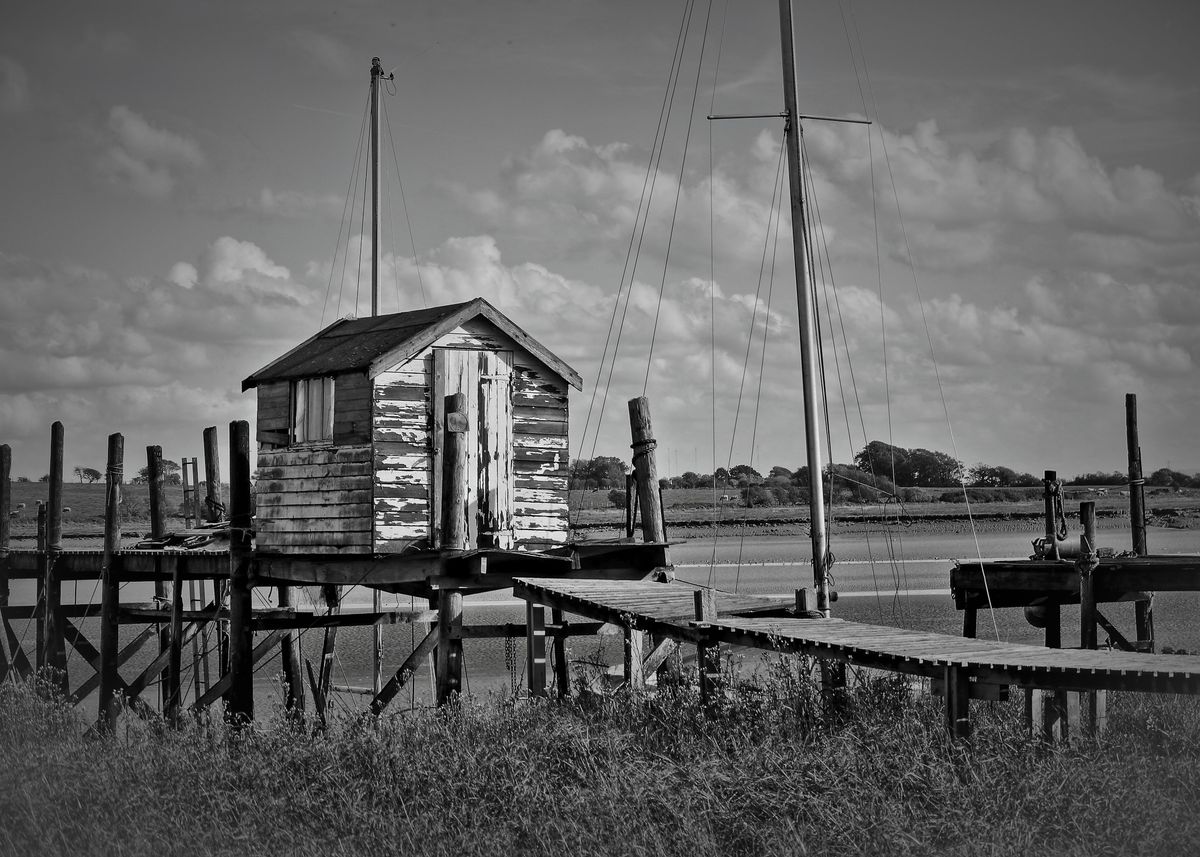 'Boat Mooring 2' Poster, picture, metal print, paint by John Gaisey ...