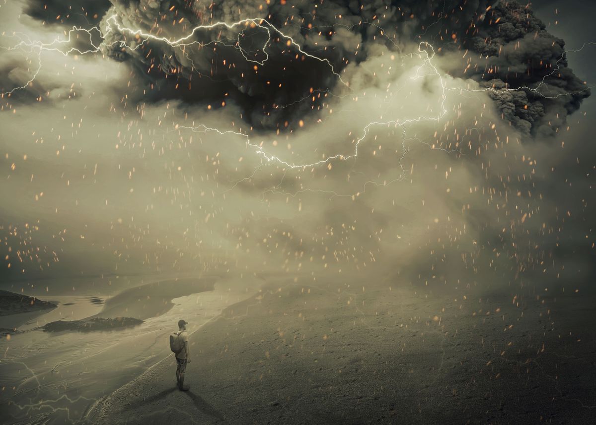 'sandstorm' Poster, picture, metal print, paint by PsychoShadow | Displate