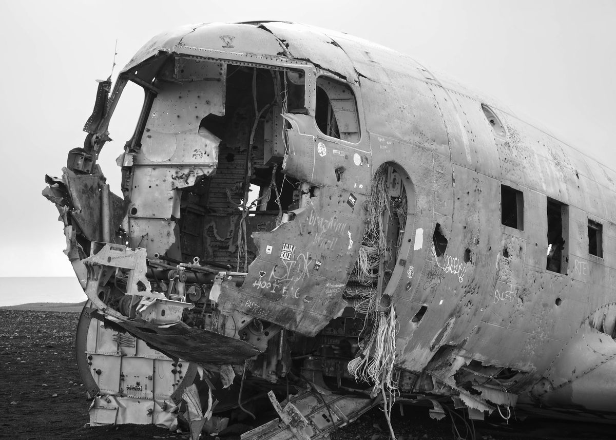 'Wrecked' Poster, picture, metal print, paint by Moo Px | Displate