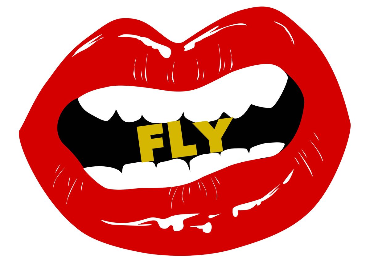 'Fly Lips' Poster by Amanda Proscia | Displate