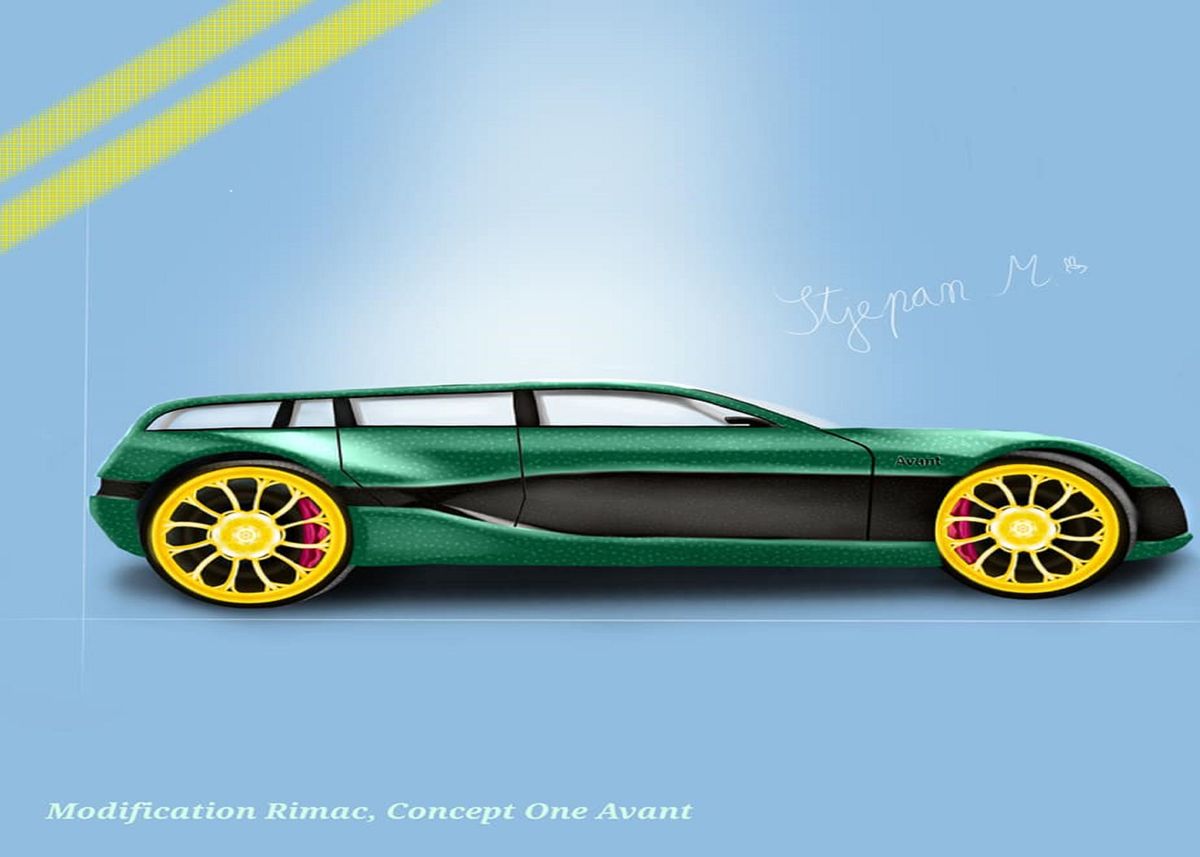 'Rimac Concept One' Poster by Art by Stjepan M | Displate