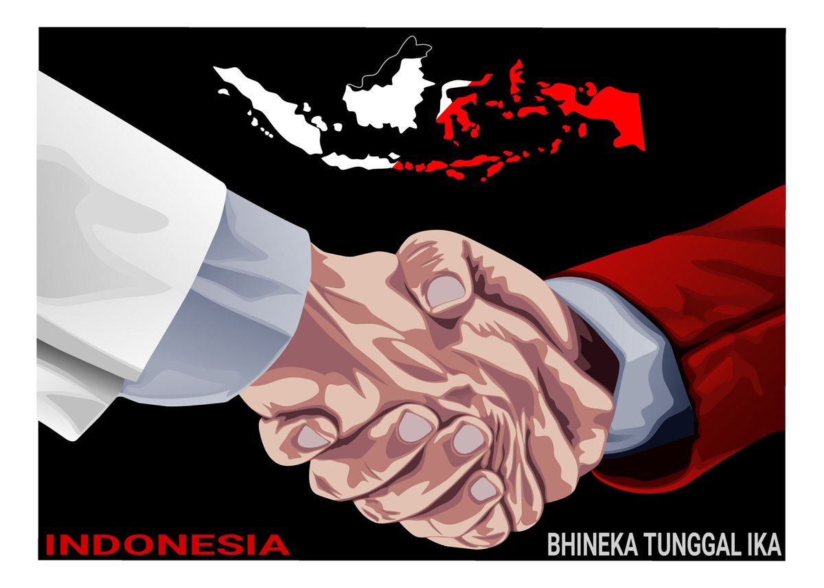 ' Indonesian peace' Poster, picture, metal print, paint by selayar ...
