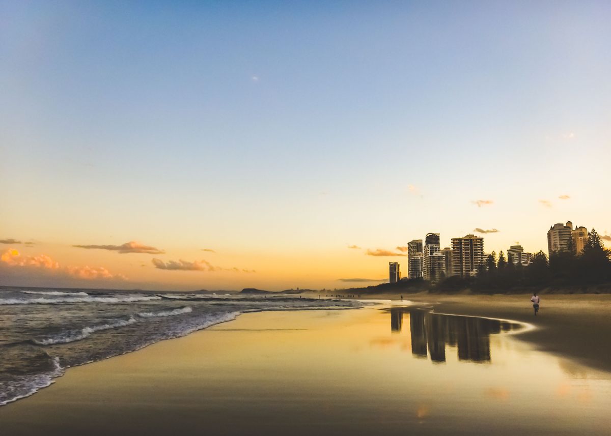 'Beach Sunset' Poster by Ingrid Nagy | Displate