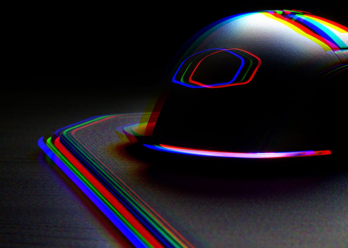 'Glitch mouse' Poster by Cooler Master | Displate