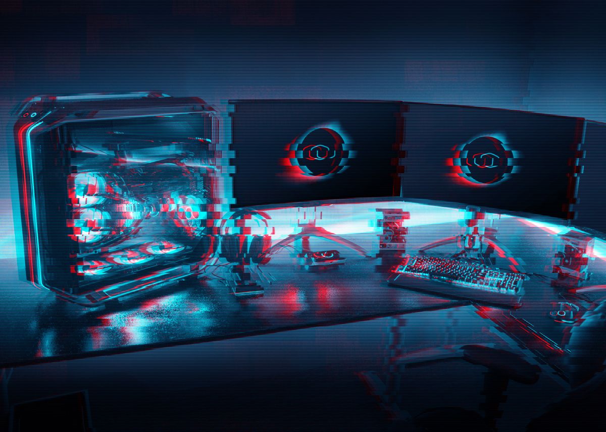 'Glitch Gamer Set' Poster, picture, metal print, paint by Cooler Master ...