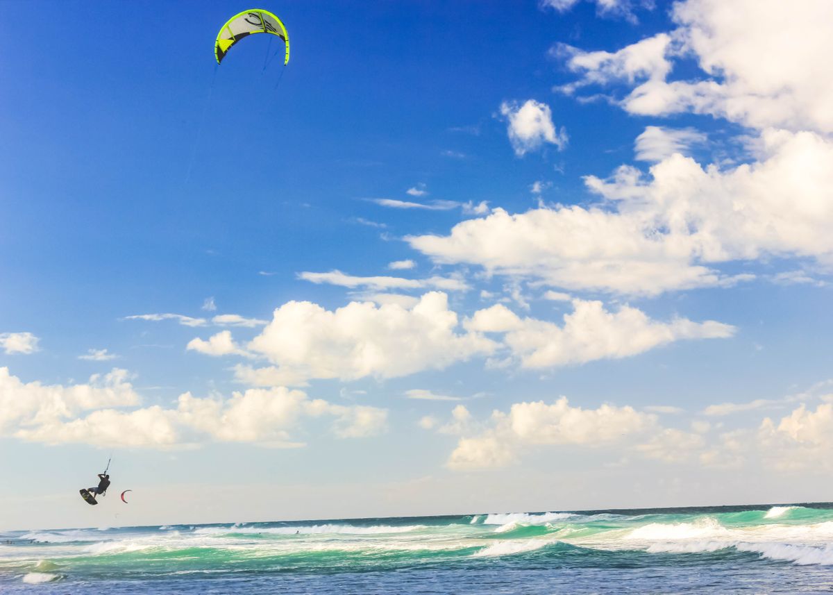 'Kitesurfing ' Poster, picture, metal print, paint by Ingrid Nagy ...