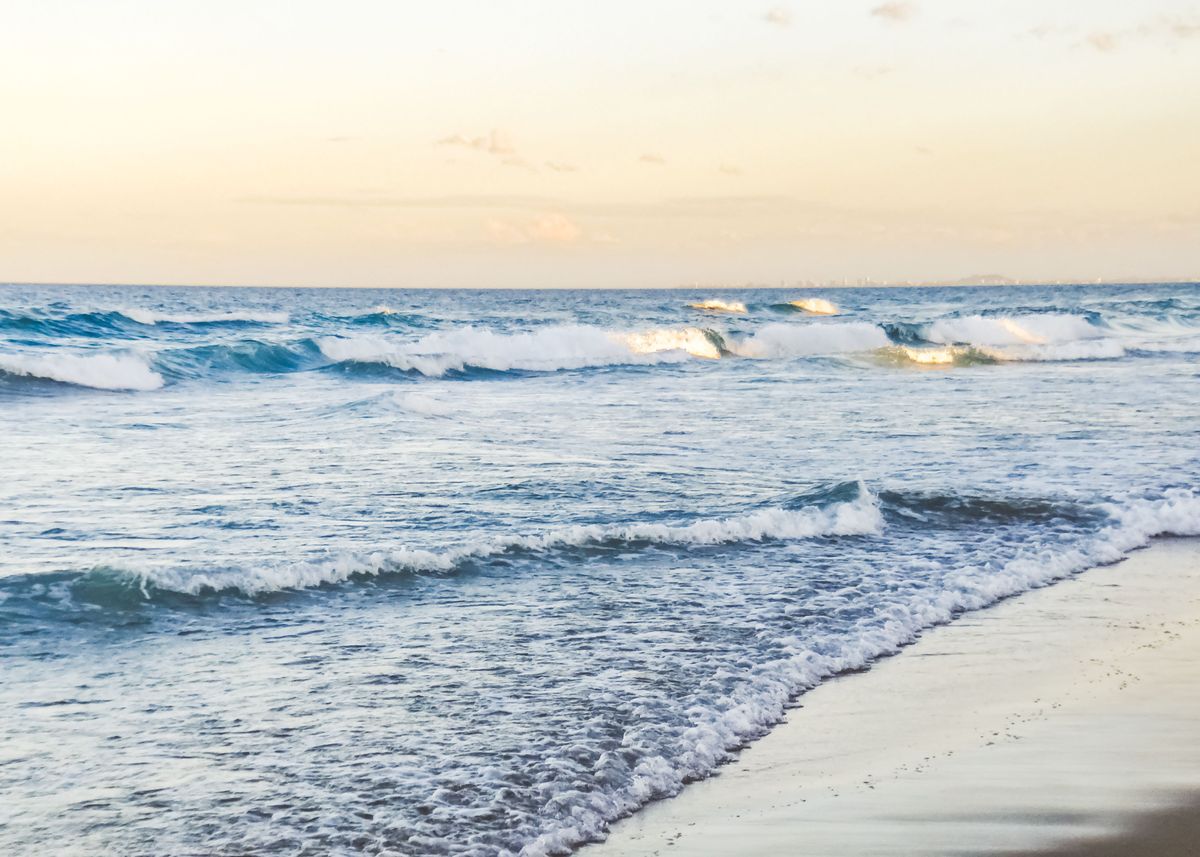 'ocean' Poster, picture, metal print, paint by Ingrid Nagy | Displate