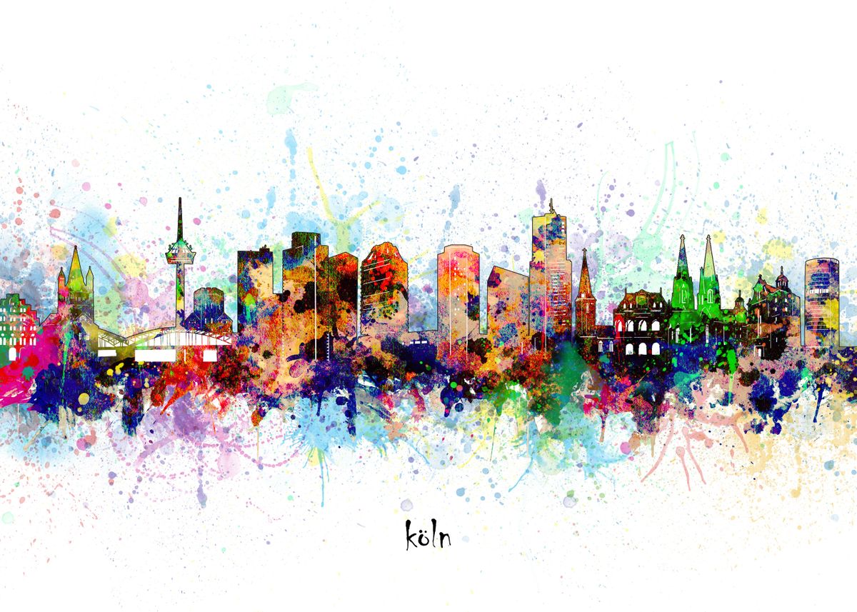 'cologne artistic' Poster by Bekim Art | Displate