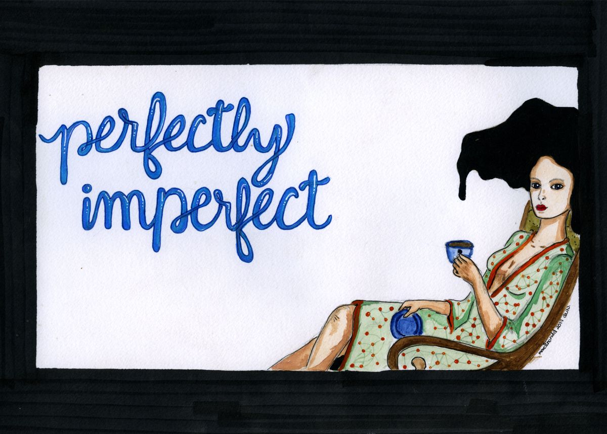 'Perfectly Imperfect' Poster, picture, metal print, paint by Mar ...