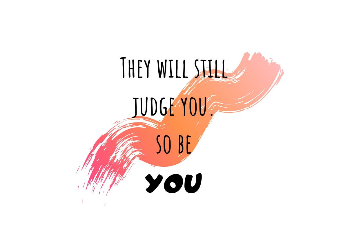 'Be You' Poster, picture, metal print, paint by Ria Blackman | Displate