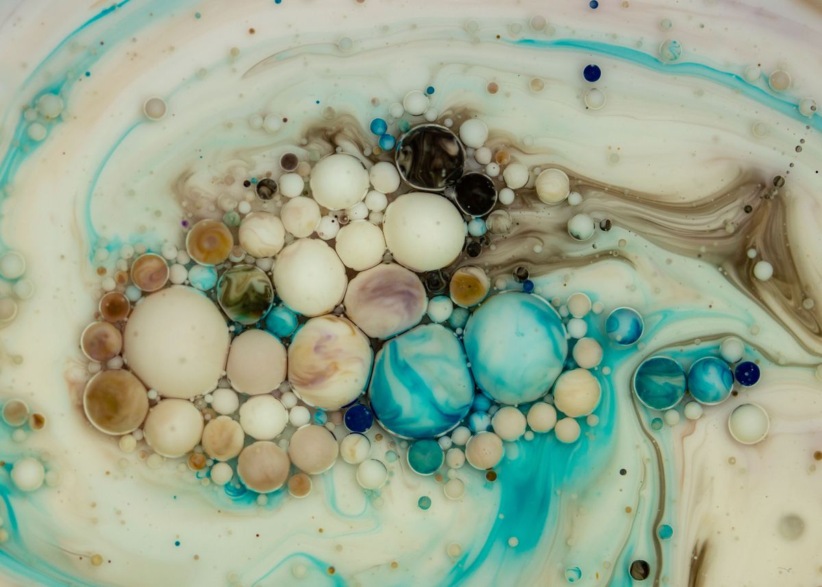 'Bubbles Art Ananke' Poster, picture, metal print, paint by Nikolovi ...