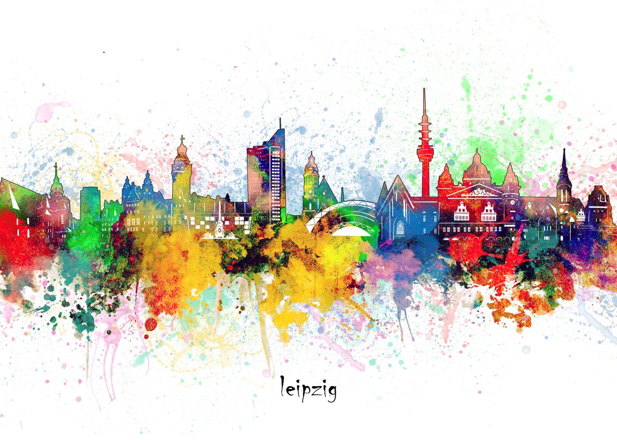 'leipzig artistic' Poster, picture, metal print, paint by Bekim Art ...