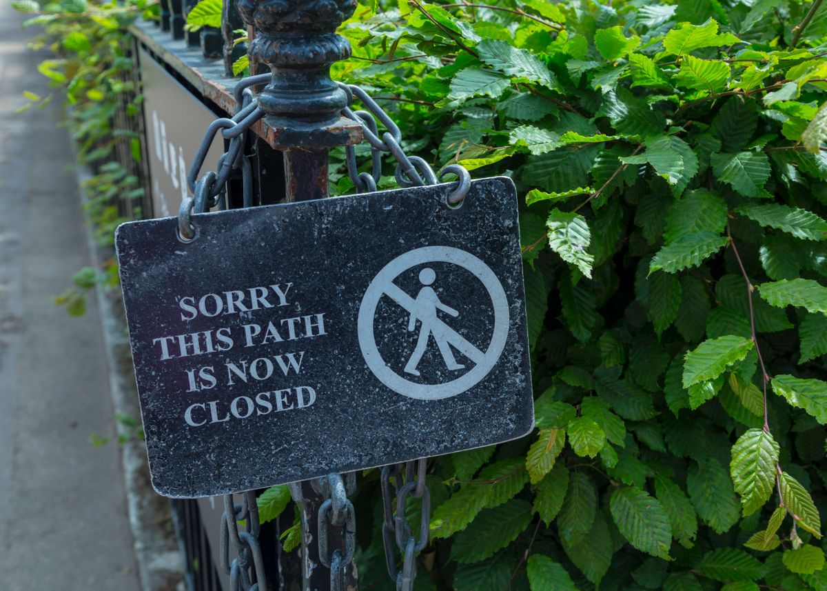 'Polite Signage' Poster by Jonathan Wilkins | Displate