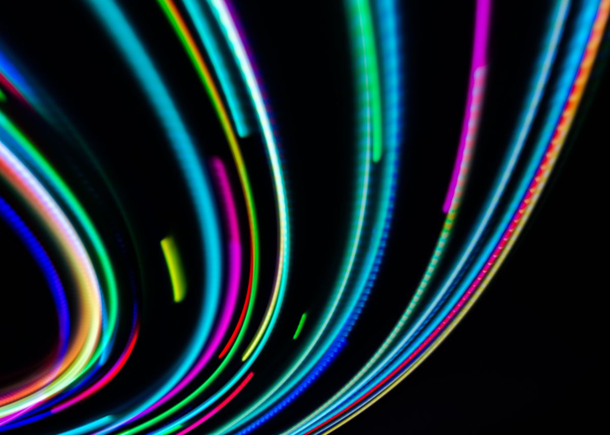 'DVC Light Laces 2' Poster, picture, metal print, paint by Duane Vosika ...