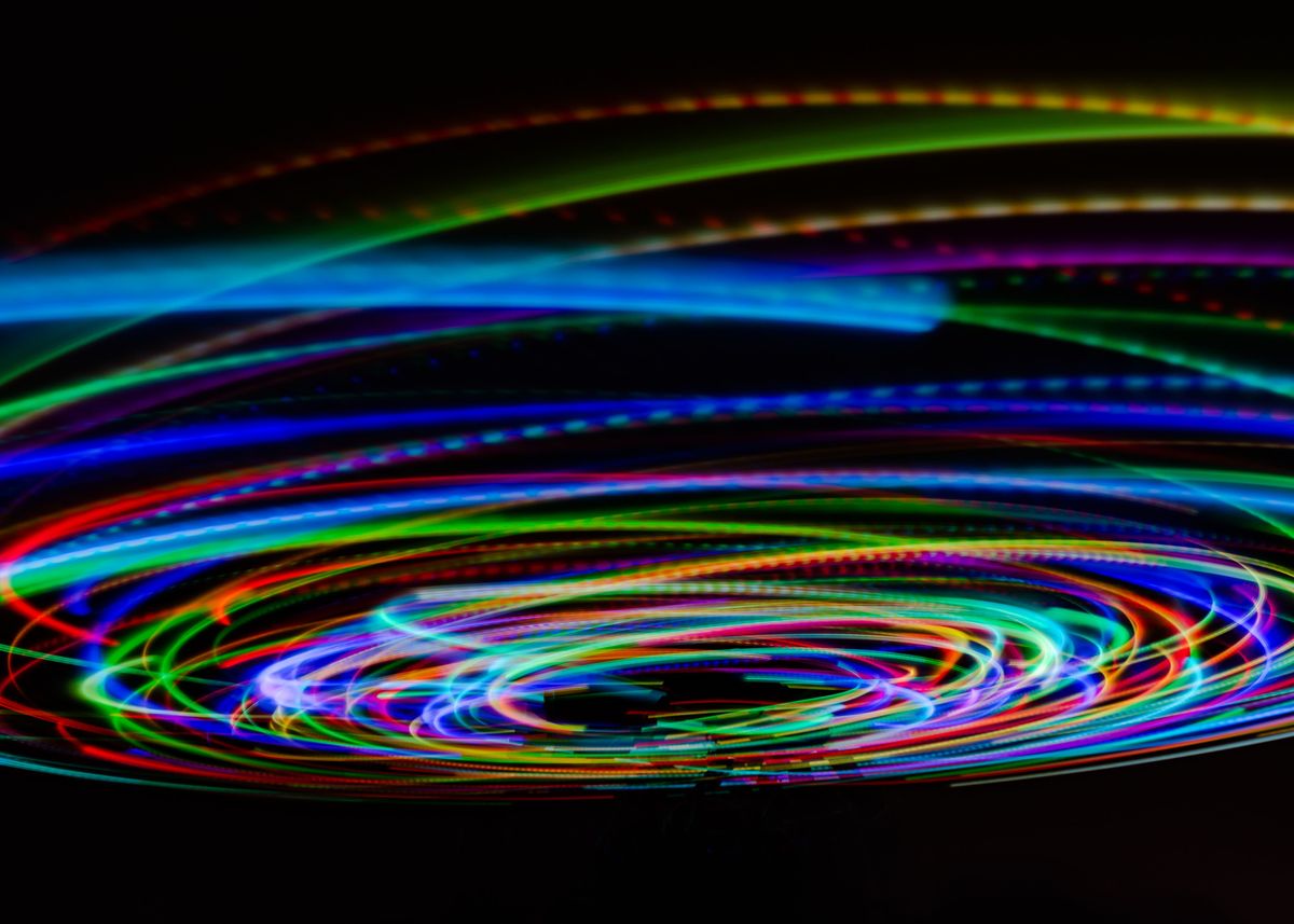 'DVC Light Laces 1' Poster, picture, metal print, paint by Duane Vosika ...