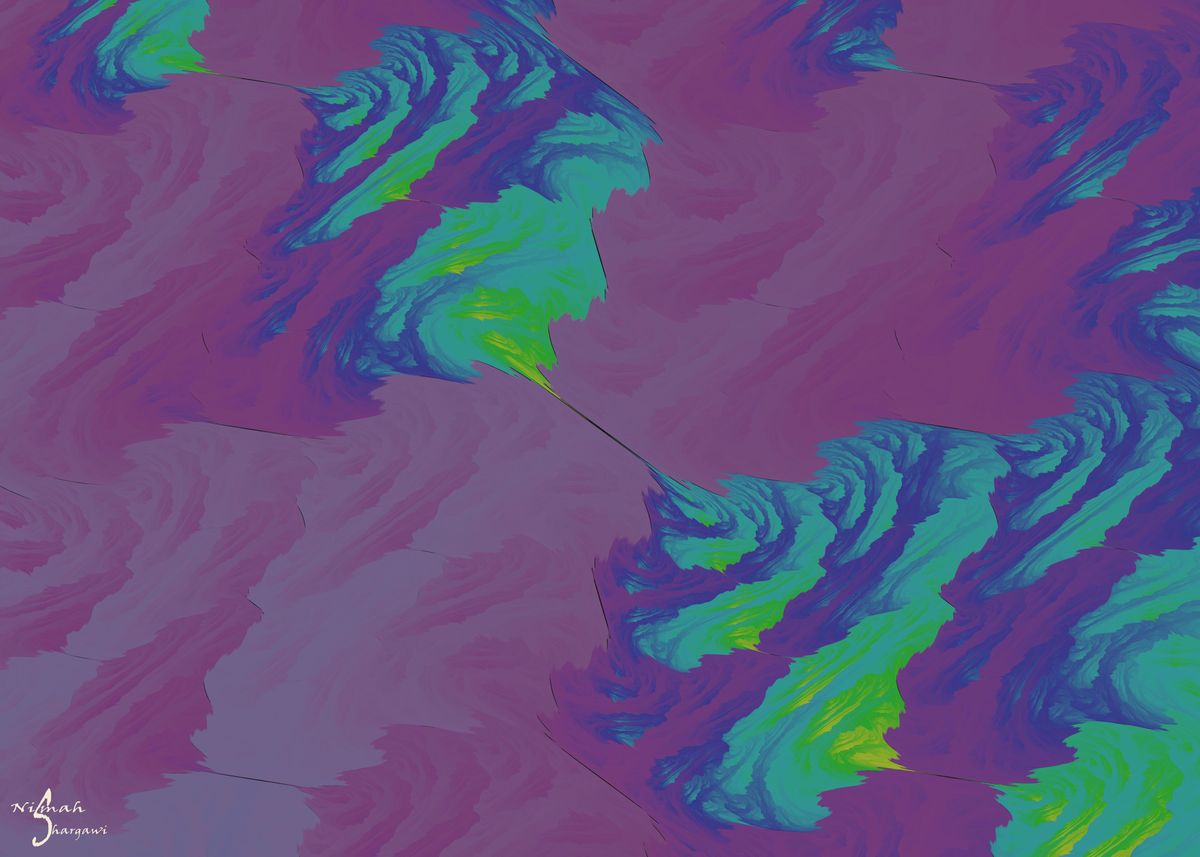 'Unclear' Poster by Nismah Fractal Dreamer Shargawi | Displate